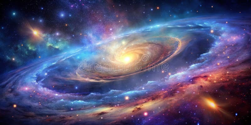 Galaxy Background Cosmic Nebula and Deep Space AI-Generated Content ...
