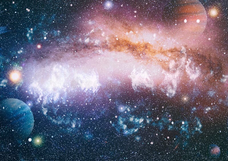 Galaxy Background with Nebula, Stardust and Bright Shining Stars.nebula ...