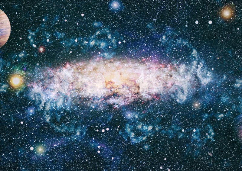Galaxy Background with Nebula, Stardust and Bright Shining Stars.nebula ...