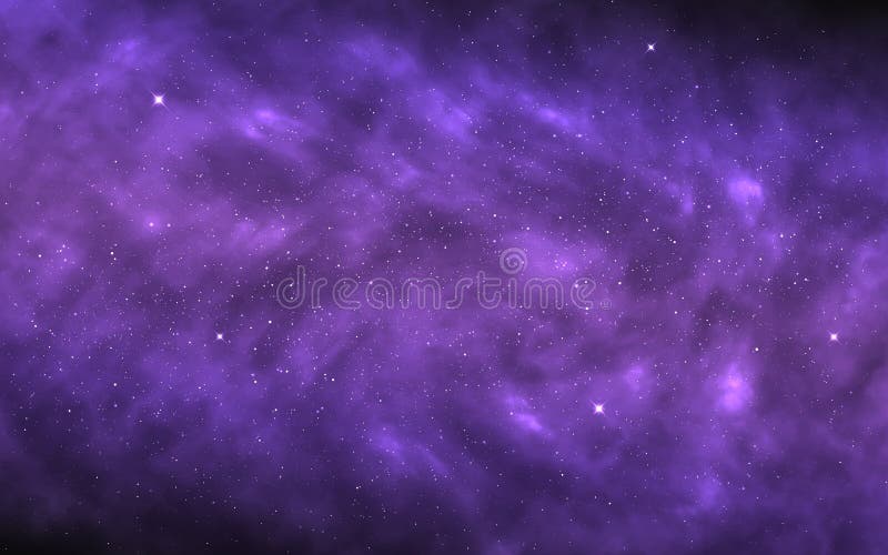 Galaxy Background. Purple Cosmos Clouds with Light Effect. Beautiful ...