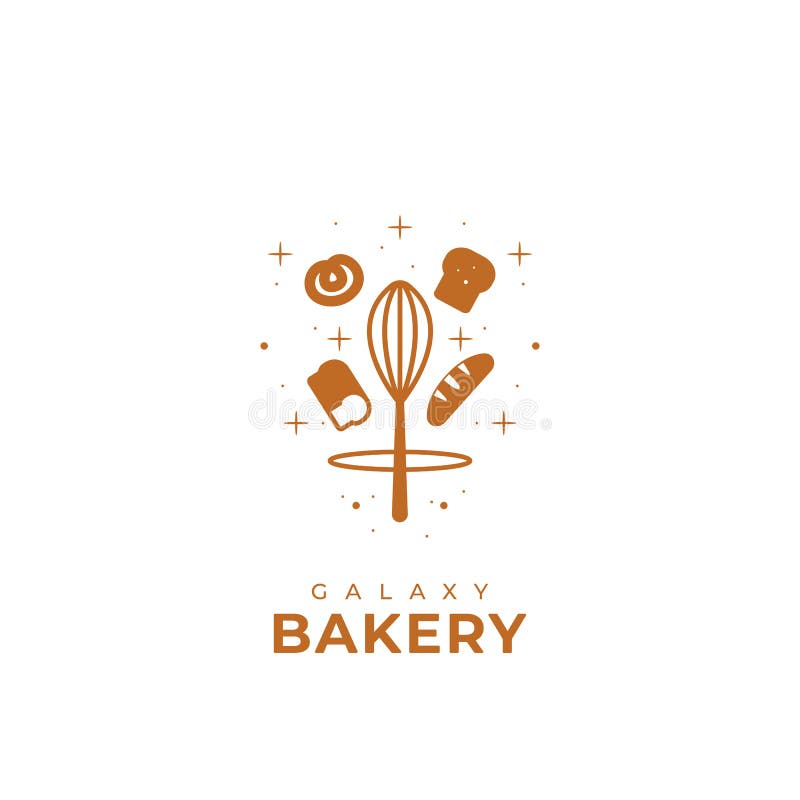 Galaxy Bakery Logo Symbol of Bread Product or Bakery Company Stock ...