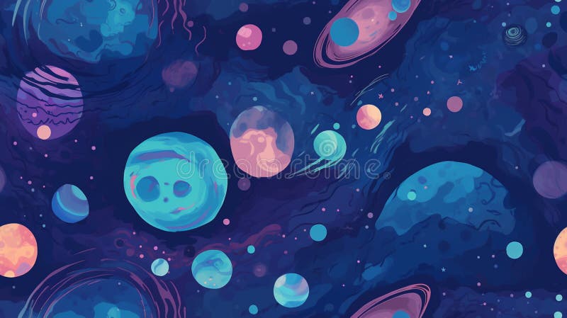 Galaxy Constilation Seamless Pattern Simulating the Night Sky with ...