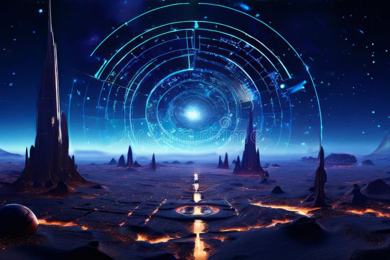 Galaxy Coordinates a Stylized Representation of Coordinates in a Stock ...