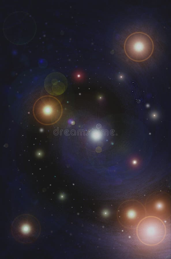 Galaxy core in space. stock illustration. Illustration of drawing ...