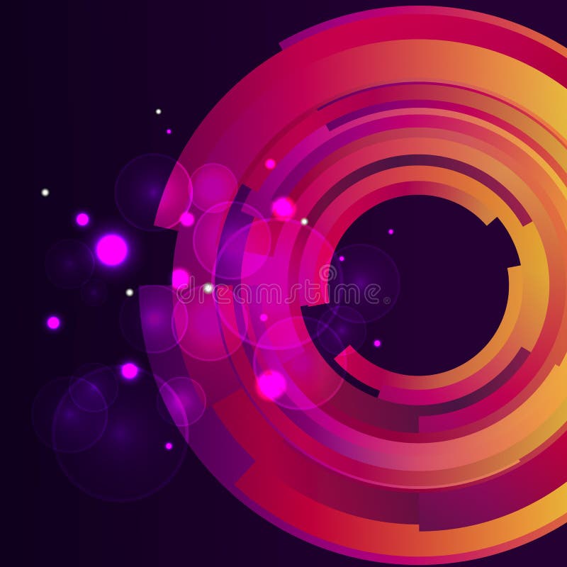 Galaxy Digital Bokeh Background Stock Vector - Illustration of glow ...