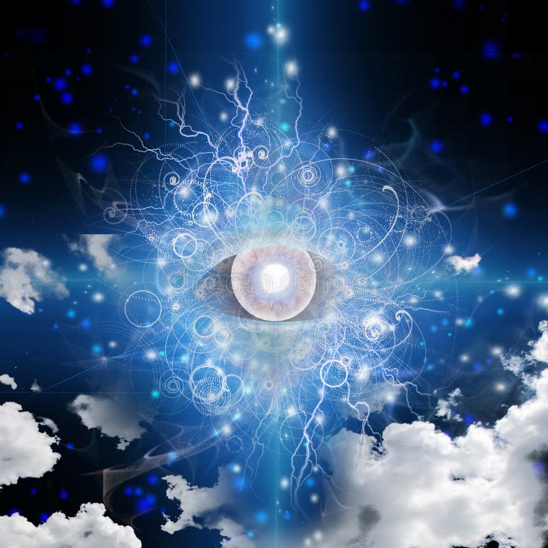 Galaxy Eye stock illustration. Illustration of lord - 159774515