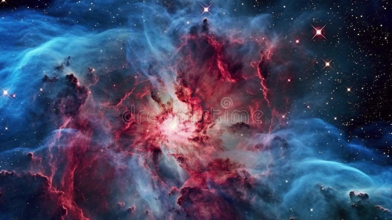 A Galaxy Formed after a Supernova Explosion. a Beautiful Nebula Stock ...