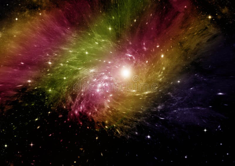 Galaxy in a free space stock illustration. Illustration of galaxy ...