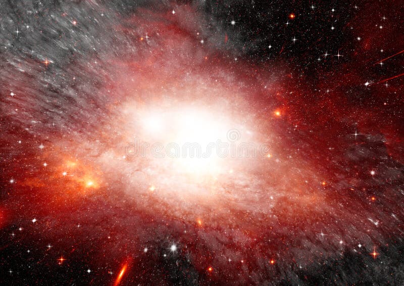 Galaxy in a free space stock illustration. Illustration of infinity ...