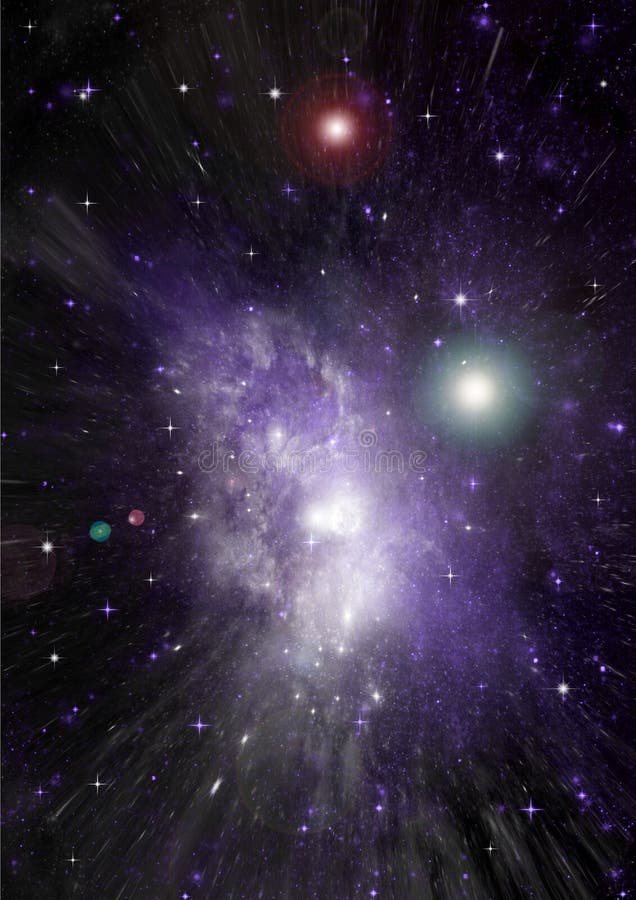 Galaxy in a free space stock illustration. Illustration of shimmer ...