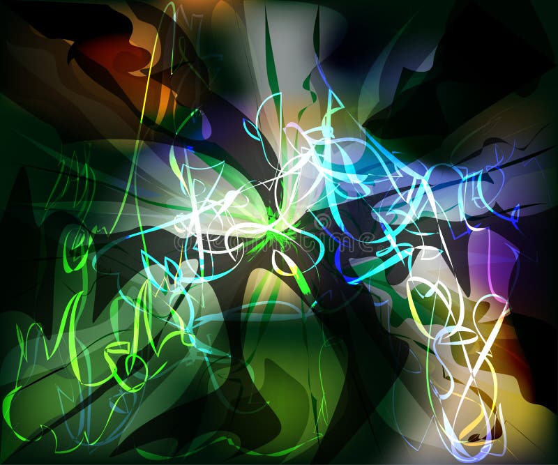 Galaxy Glassy Waves Futuristic Virtual Technology Stock Illustration ...