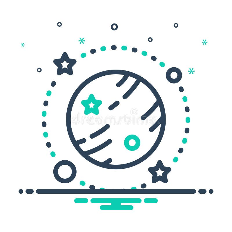 Mix Icon for Galaxy, Star System and Constellation Stock Vector ...