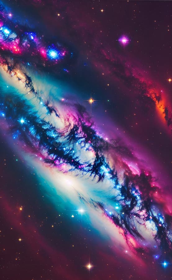 Galaxy Illustration Artificial Intelligence Artwork Generated Stock ...