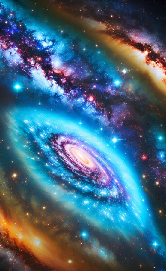 Galaxy Illustration Artificial Intelligence Artwork Generated Stock ...