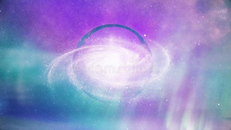 Galaxy Inside Crystal Ball. Clouds in the Sky Stock Video - Video of ...