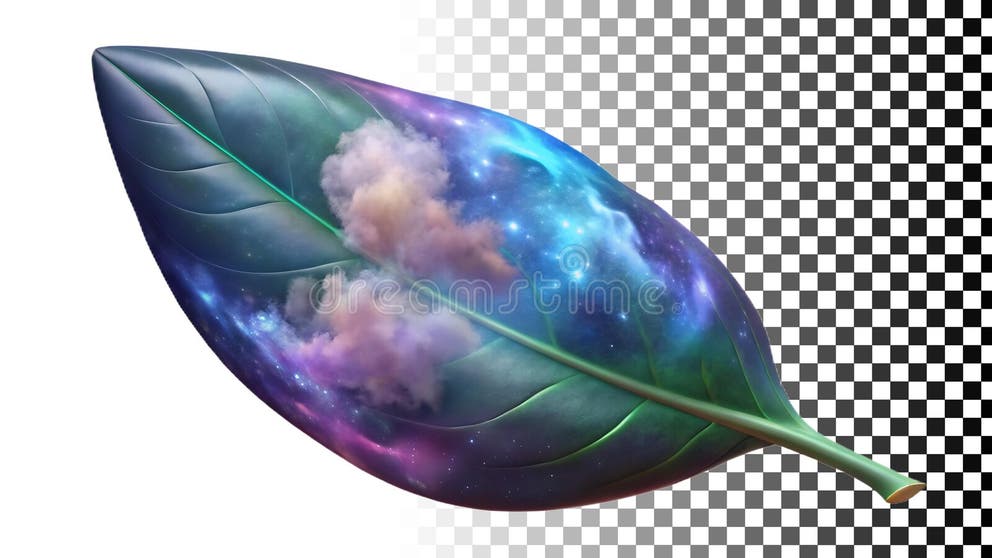Galaxy Leaf Texture, Cosmic Foliage, Nebula Pattern, Space Nature, Star ...