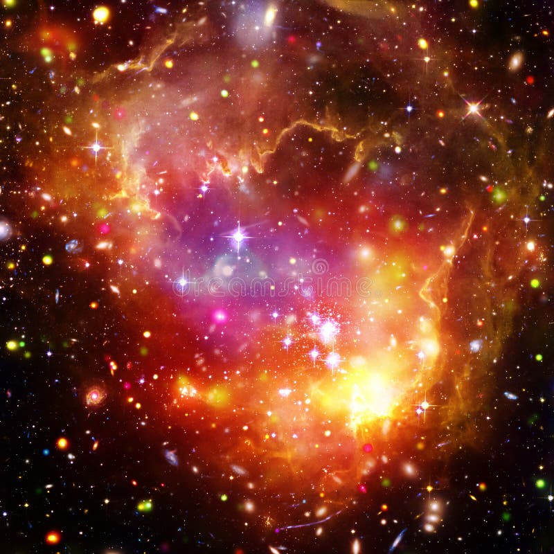 Galaxy and Light. the Elements of this Image Furnished by NASA Stock ...