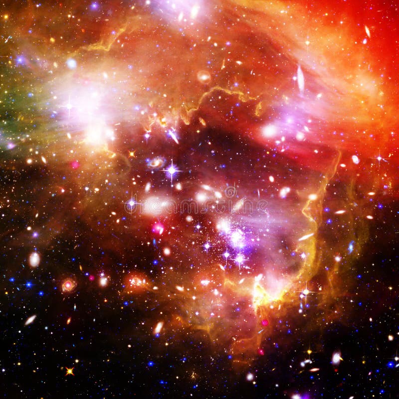 Galaxy and Light. the Elements of this Image Furnished by NASA Stock ...