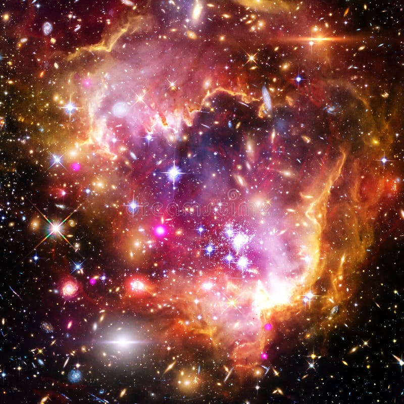 Galaxy and Light. the Elements of this Image Furnished by NASA Stock ...
