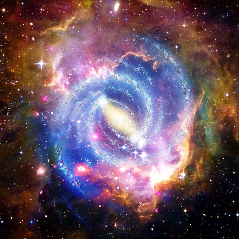 Galaxy and Light. the Elements of this Image Furnished by NASA Stock ...