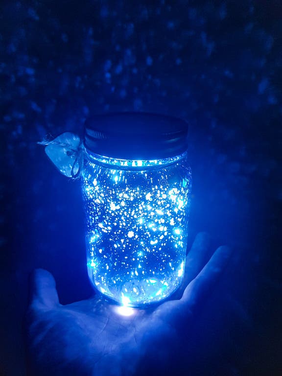 Galaxy light in jar stock image. Image of galaxy, light - 168122275