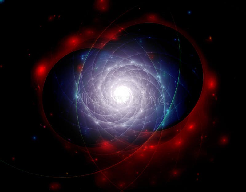 Spiral galaxy top view stock illustration. Illustration of colorful ...