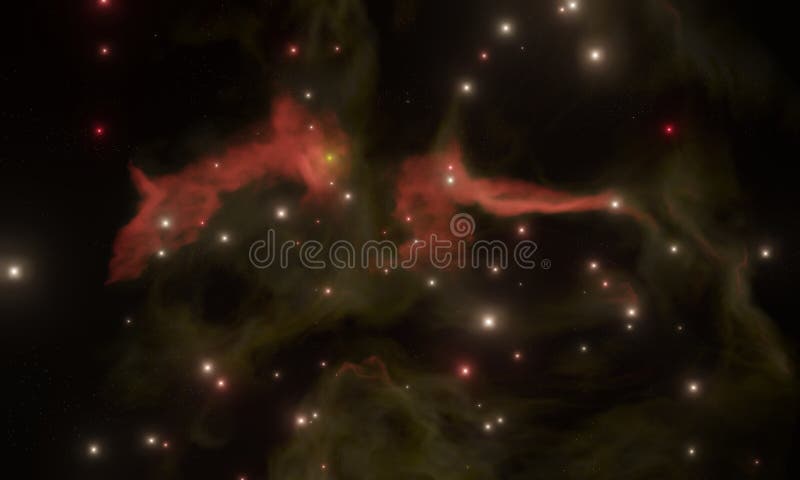 Galaxy nebula 3d render stock illustration. Illustration of ...