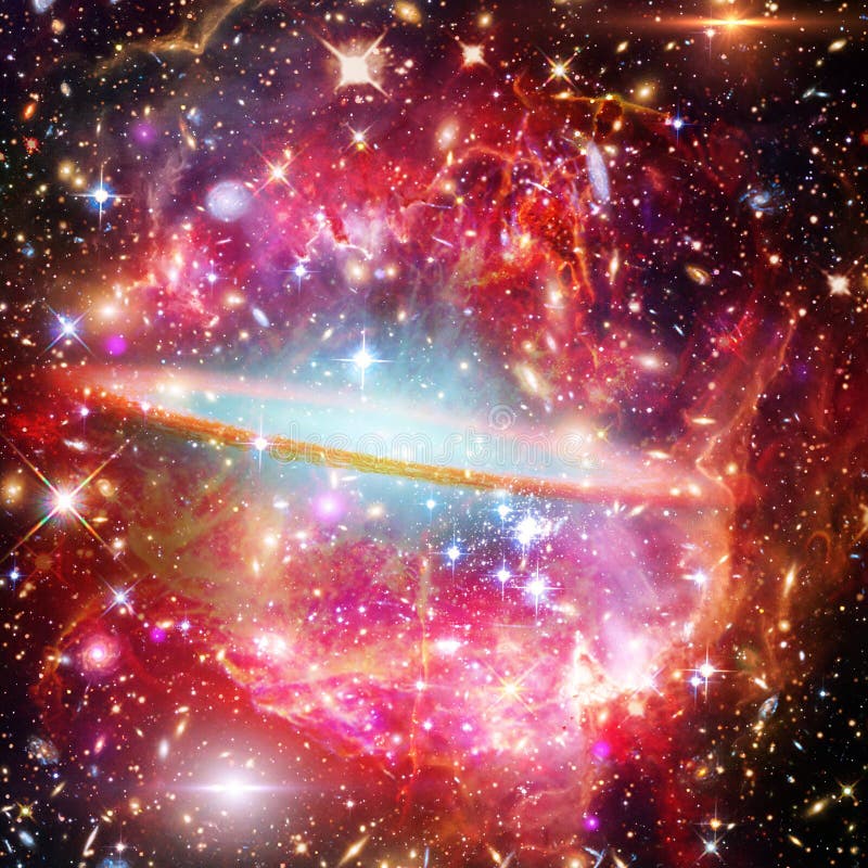 Galaxy, Nebula and Gas. the Elements of this Image Furnished by NASA ...