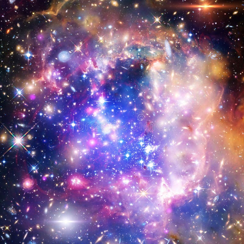 Galaxy, Nebula and Gas. the Elements of this Image Furnished by NASA ...