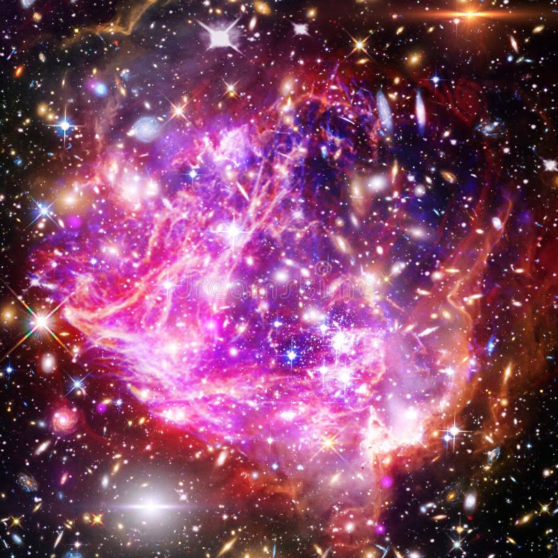 Galaxy, Nebula and Gas. the Elements of this Image Furnished by NASA ...