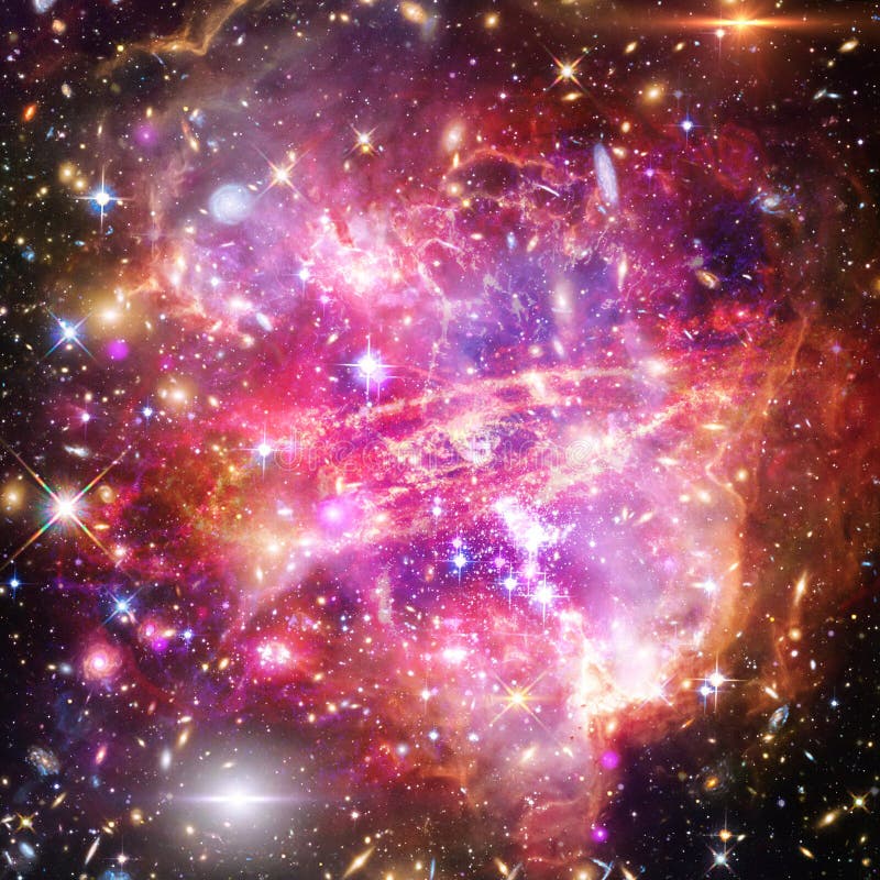 Galaxy, Nebula and Gas. the Elements of this Image Furnished by NASA ...