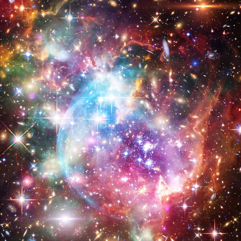 Galaxy, Nebula and Gas. the Elements of this Image Furnished by NASA ...