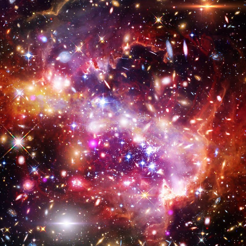 Galaxy, Nebula and Gas. the Elements of this Image Furnished by NASA ...