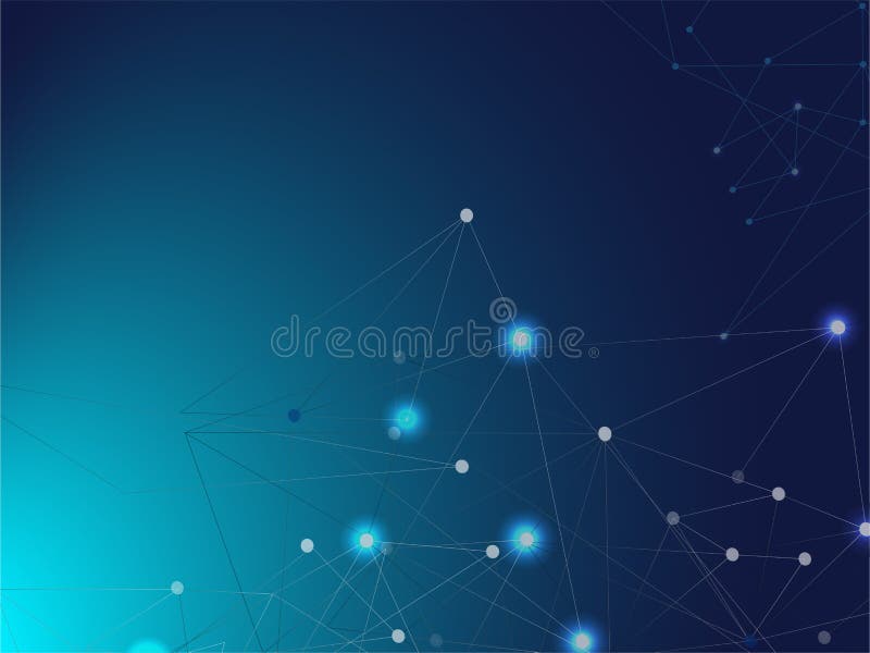 Galaxy of Big Data Visualization a Connection Complex - Vector I Stock ...