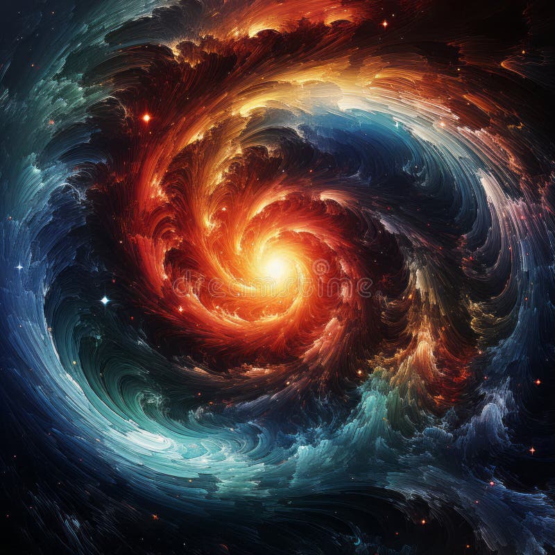 Abstract 3d Rendering of an Blue Ice Asteroid Flying in Outer Space ...