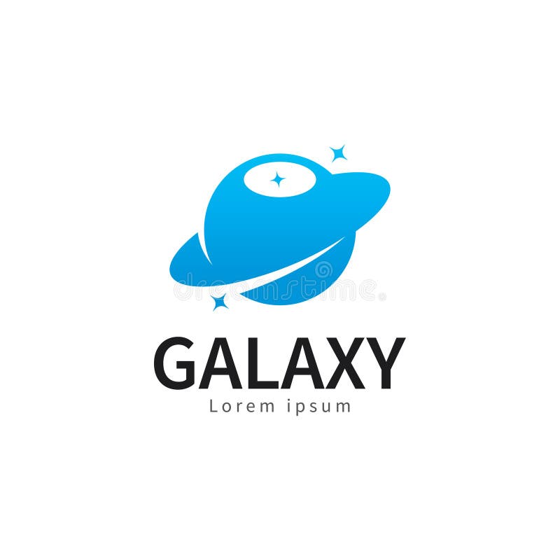 Galaxy Planet Logo and Symbol Icon Design Stock Vector - Illustration ...