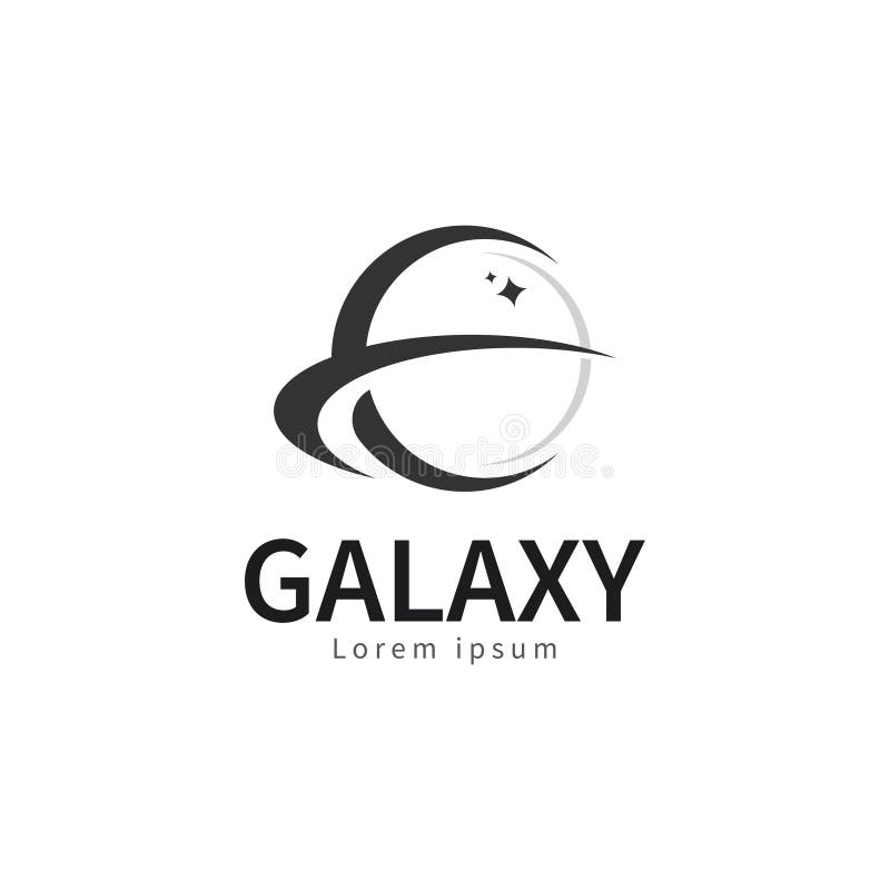 Galaxy Planet Logo and Symbol Icon Design Stock Vector - Illustration ...
