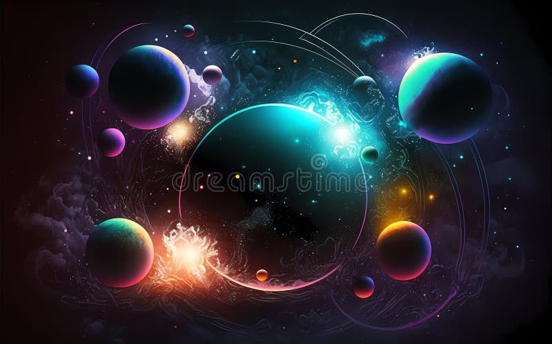 Galaxy Planets. Astronomy Science. Outer Space Nebula Star Light ...