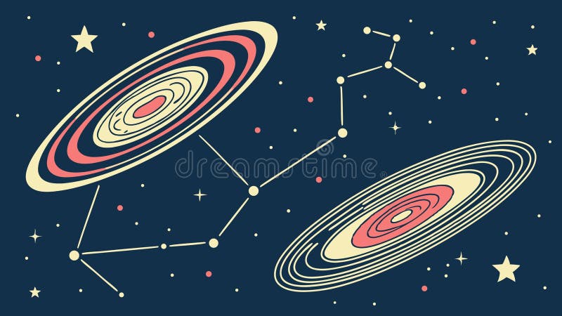 Galaxy and Planets Illustration, Space and Universe Exploration Theme ...