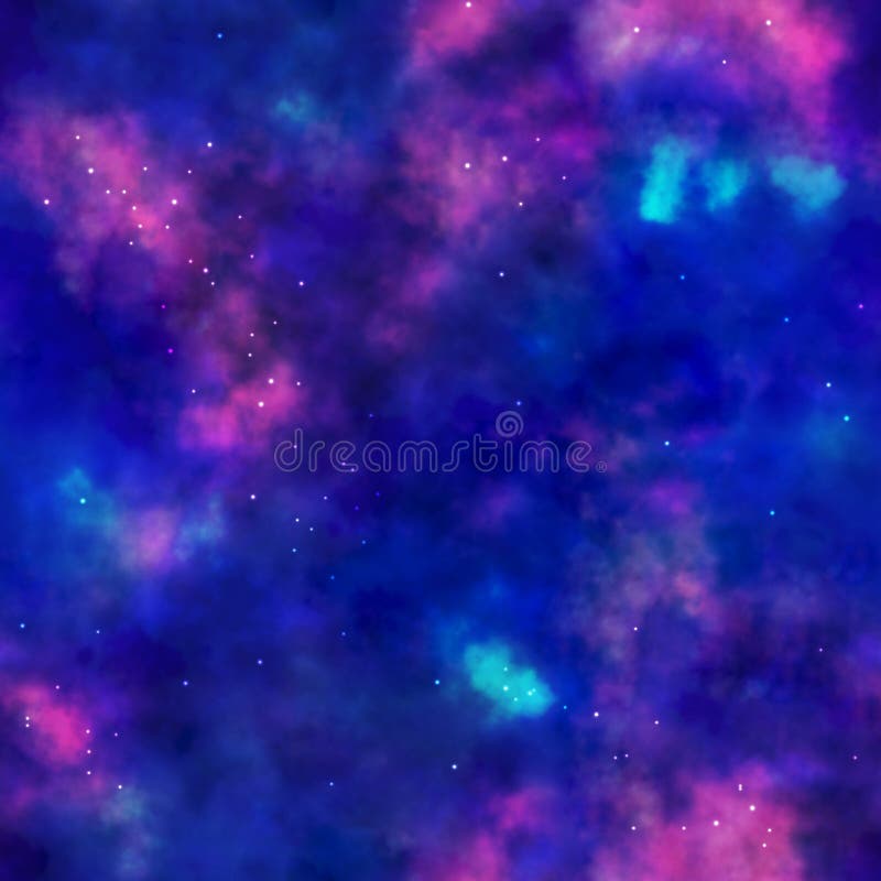 Clouds Seamless Pattern. Space Universe Repeat Bright Marble Abstract ...