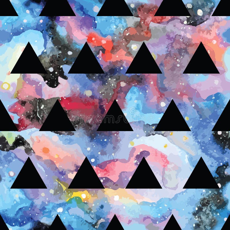 Galaxy seamless pattern. stock vector. Illustration of seamless - 61193826