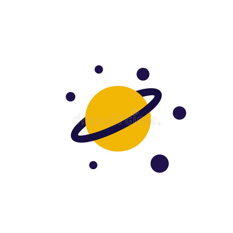 Galaxy Solar System Logo Design Stock Vector - Illustration of circle ...