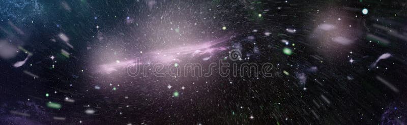 Galaxy Space As a Supernova Colorful Light Glowing.Space Nebula Blue ...