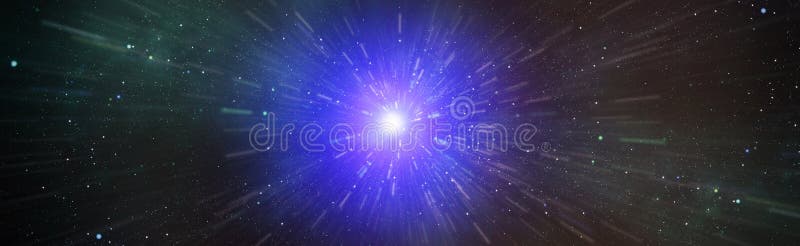 Galaxy Space As a Supernova Colorful Light Glowing.Space Nebula Blue ...