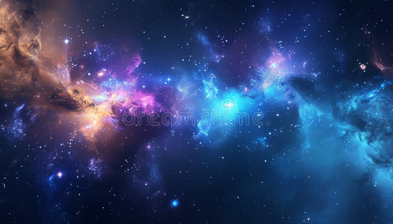 Galaxy Space. Cosmos and Star Background Stock Illustration ...