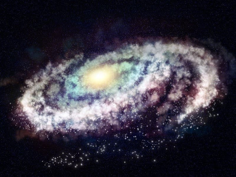 Galaxy in the space stock illustration. Illustration of black - 57247152