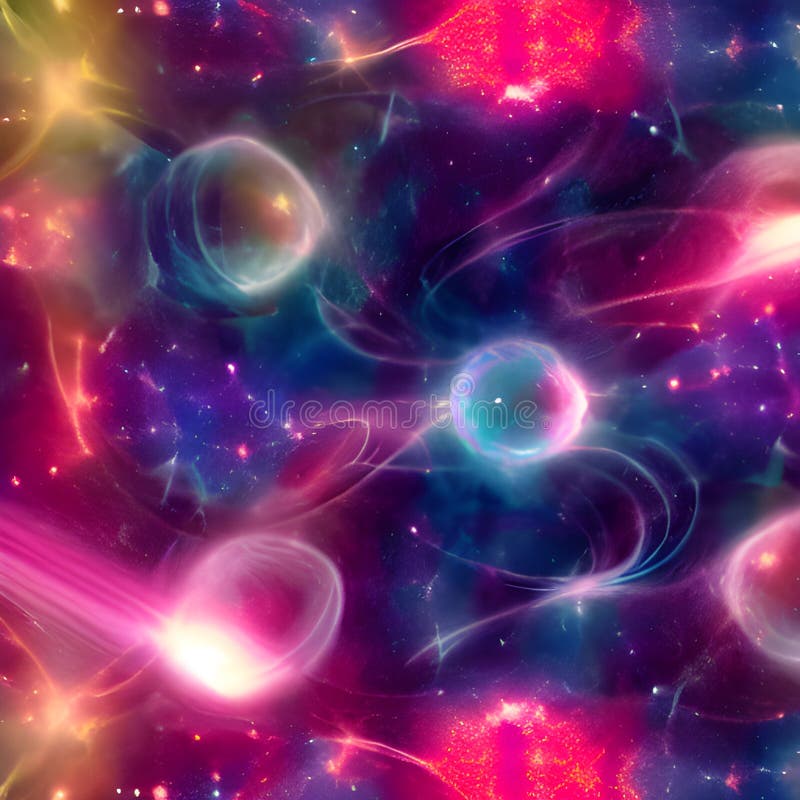 Galaxy Space Draw Abstract Background, Nebula Light Sky, Random Element ...