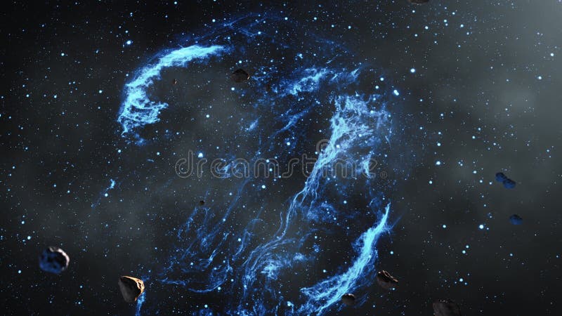 Galaxy Space Flight Exploration Space Rock Scence Stock Footage - Video ...