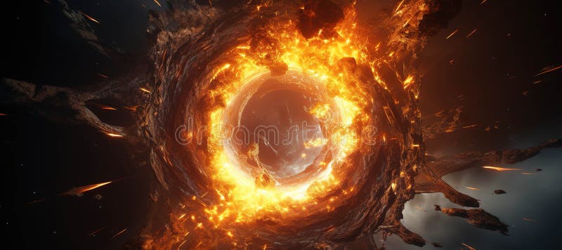 Flames Explosion Galaxy