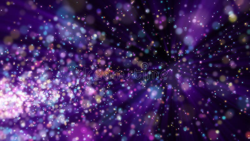 Galaxy in Space Light Particle Stock Illustration - Illustration of ...